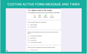 Form Timer: Set Times, Limit Google Form Responses.
