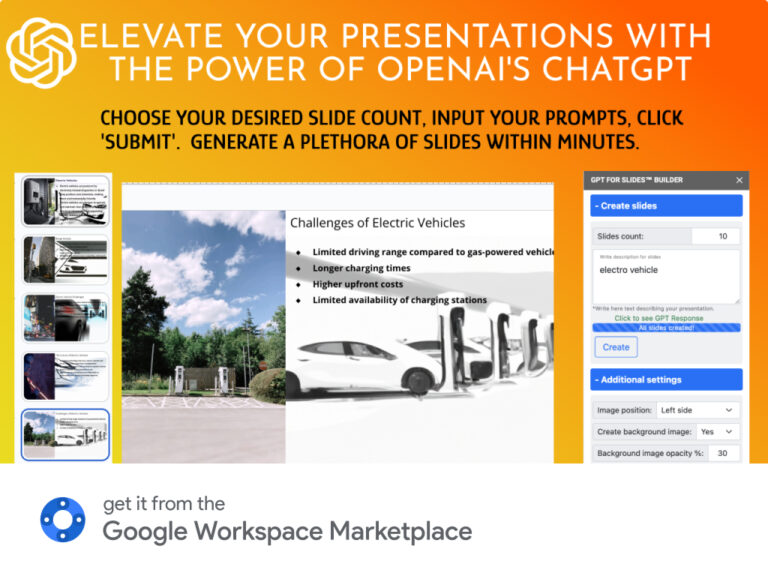 Home - Integrated ChartGPT 3 and ChartGPT 4 in Google add ons