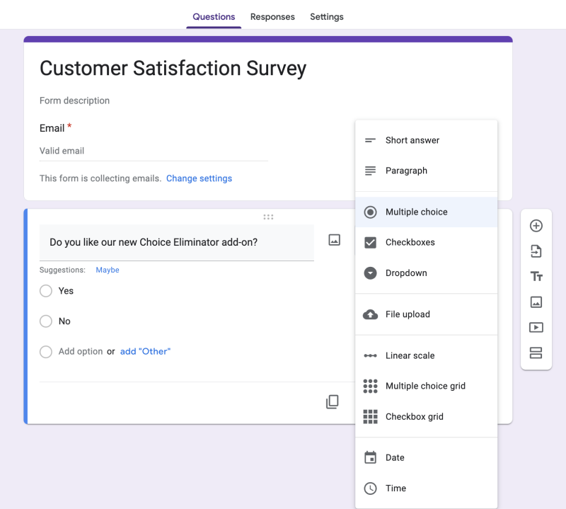 How To Create A Google Form Survey 